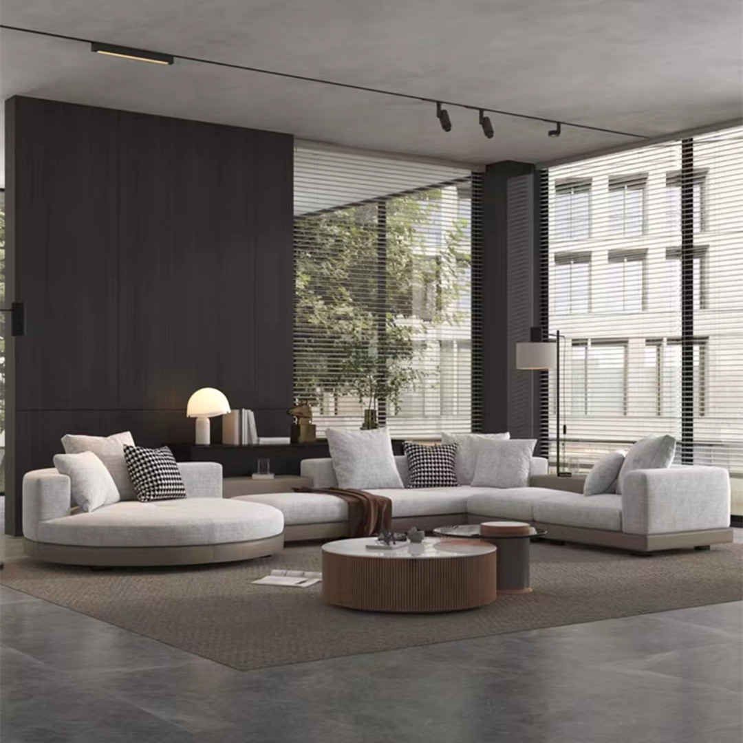 Arc shaped sofa