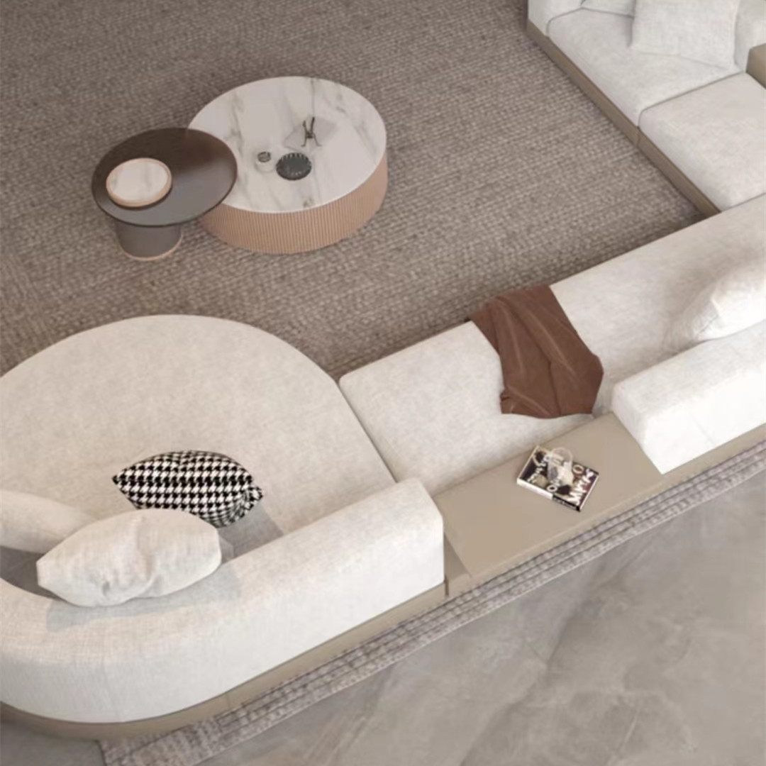 Arc shaped sofa