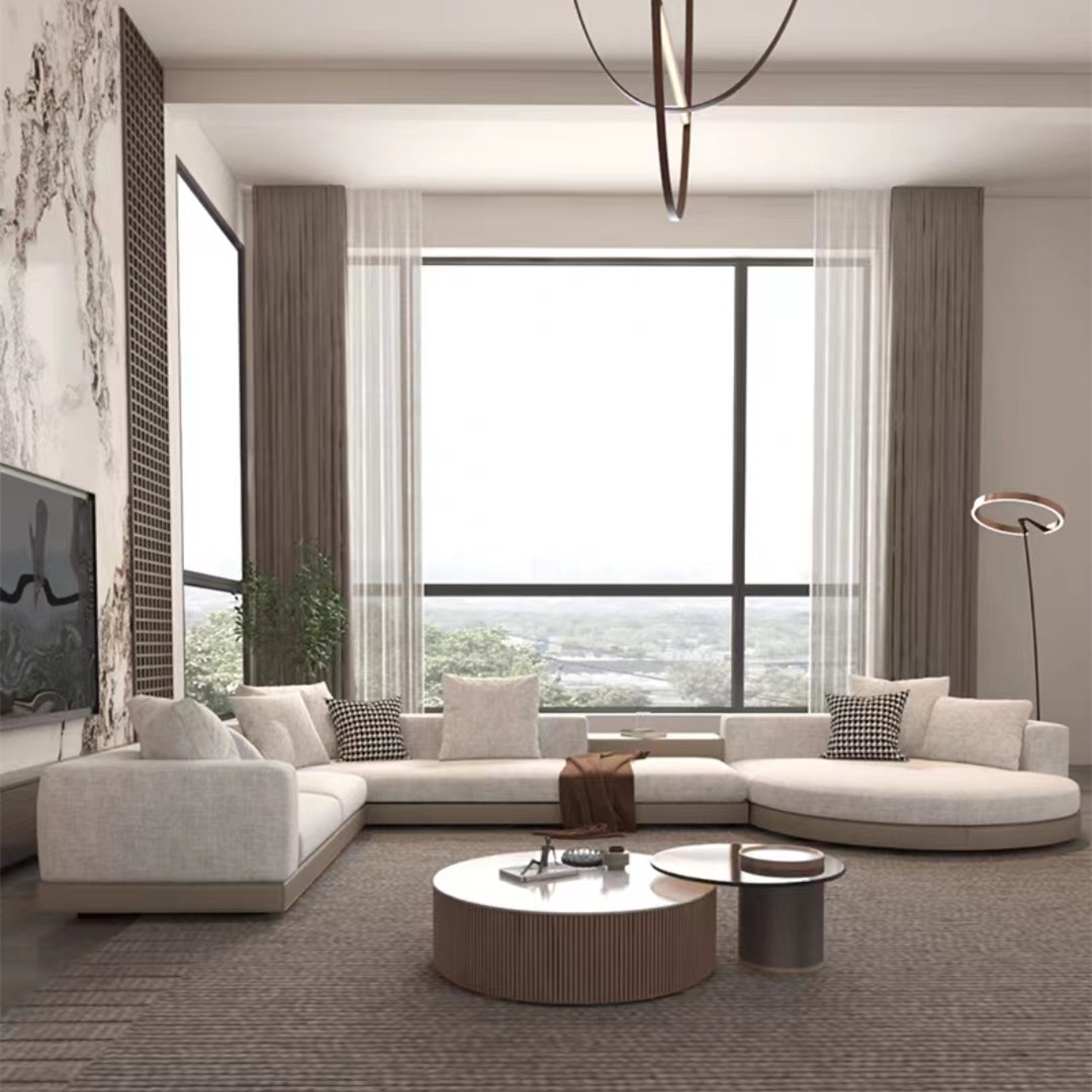 Arc shaped sofa