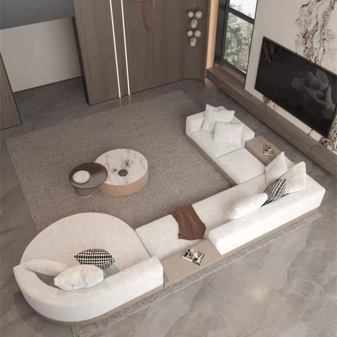Arc shaped sofa