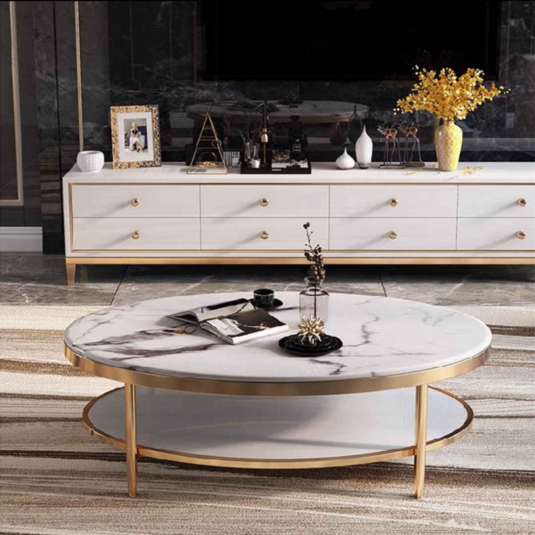 Modern luxury marble coffee table